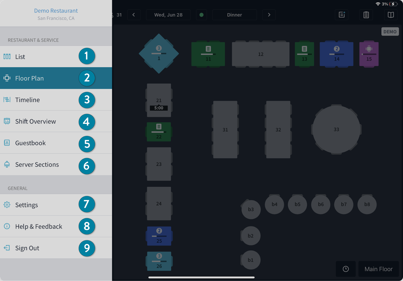 Navigate the iPad app