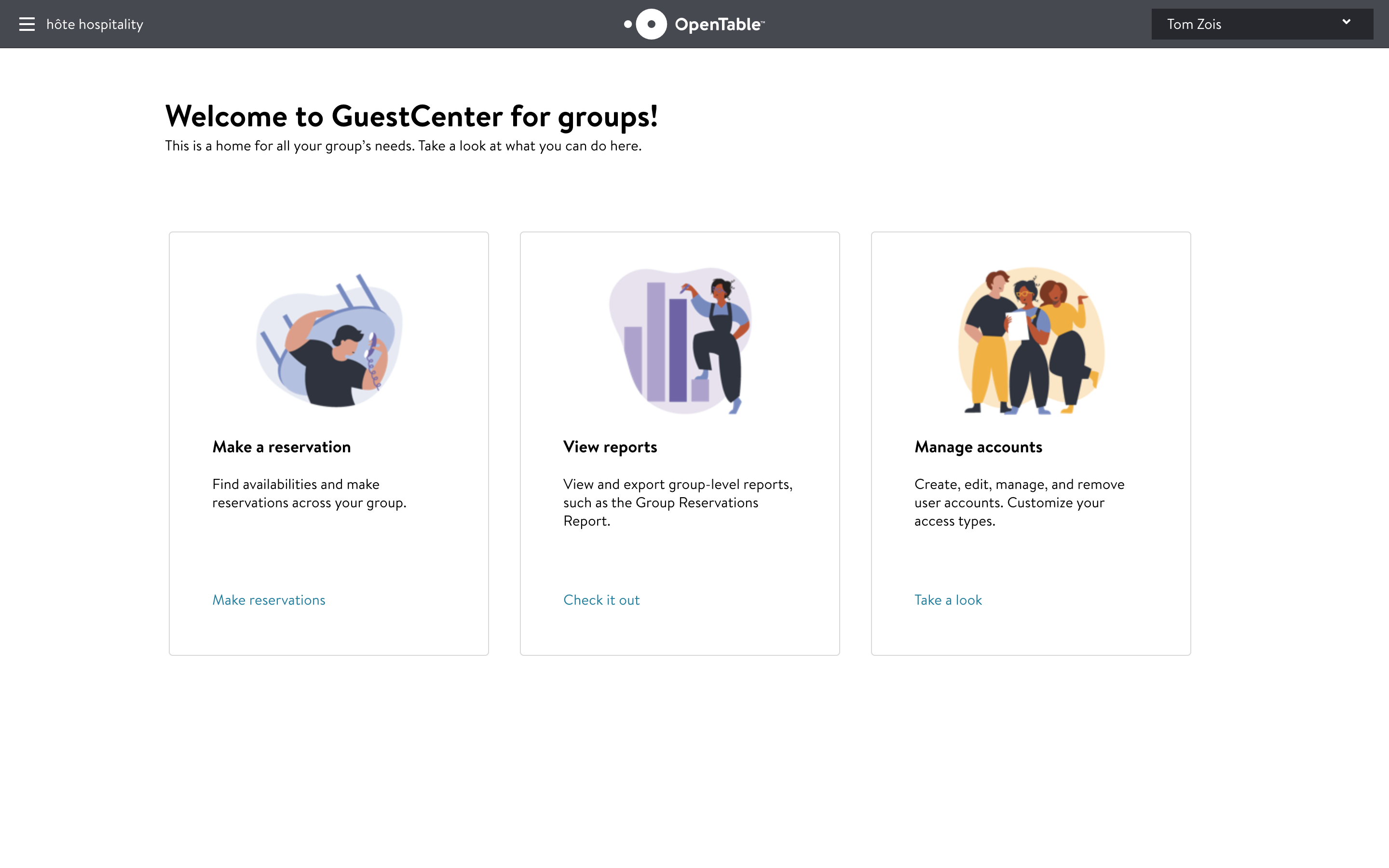 OpenTable for Groups