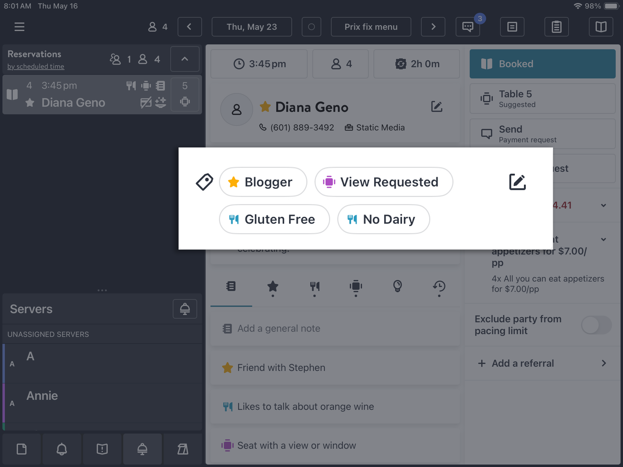 Understand guest needs with custom tags